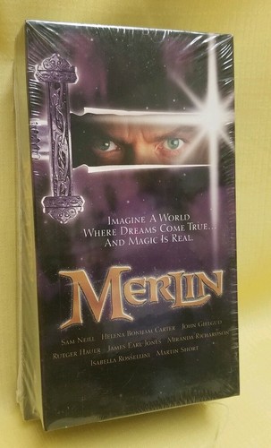 MERLIN: Hallmark / NBC - Sam Neil, Rutger Hauer - SEALED VHS (2) 1998 ...
