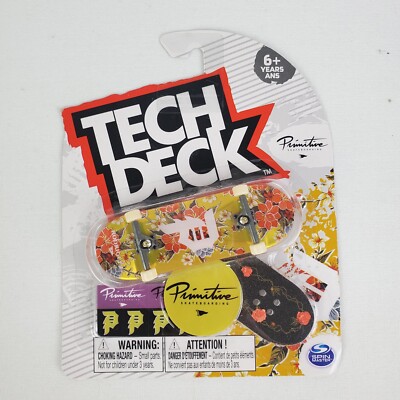 ULTRA RARE TECH DECK Primitive Skateboarding Rodriguez Gold Foil Floral ...