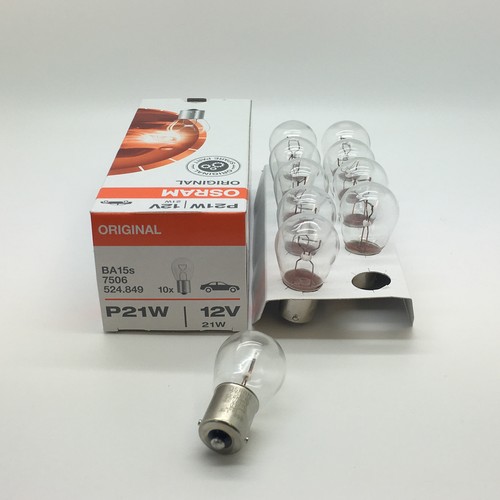 10 x Osram 382 P21W Front Rear Indicator Car Light Bulb 12v 21w BA15S ...