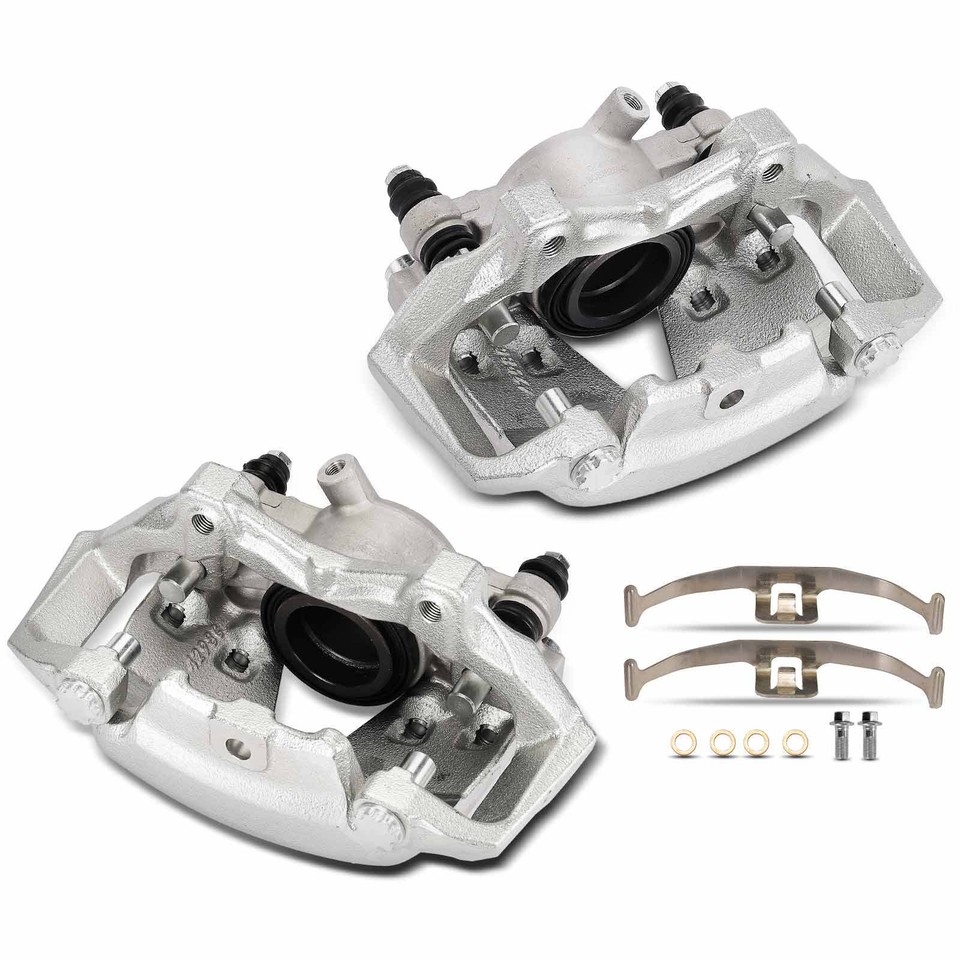 A-Premium Pair Front Brake Caliper w/ Bracket for Mercedes-Benz W212 ...