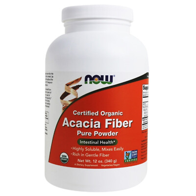 Now Certified Organic Acacia Fiber Powder, 12 Ounces | eBay