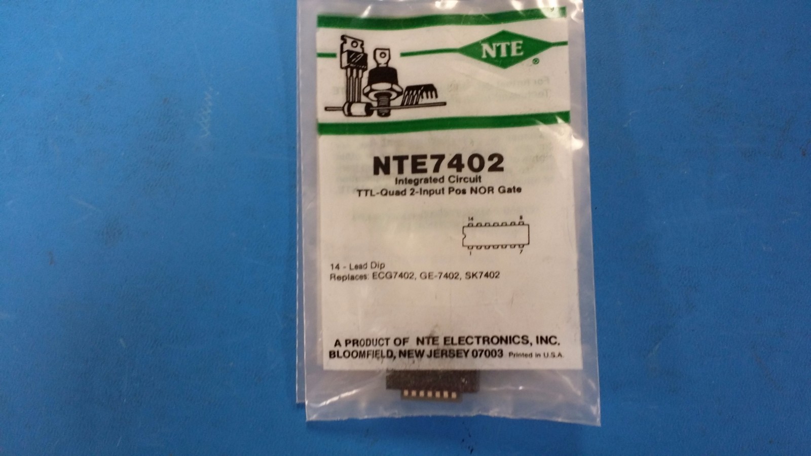 NTE7402, ECG7402, GE-7402, SK7402, IC, TTL-Quad 2-Input Pos NOR Gate | eBay