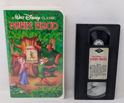 Vintage Disney Classic Black Diamond 1984 ROBIN HOOD VHS 1189 #2 RARE ...