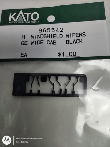 KATO HO Train Locomotive GE Wide Cab Windshield Wipers, Black 💫T5 ...