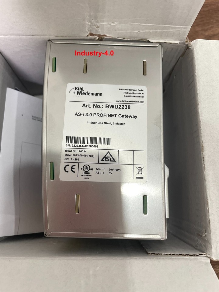 BWU2238 I ASi-3 PROFINET Gateway in Stainless Steel, 2 masters | eBay