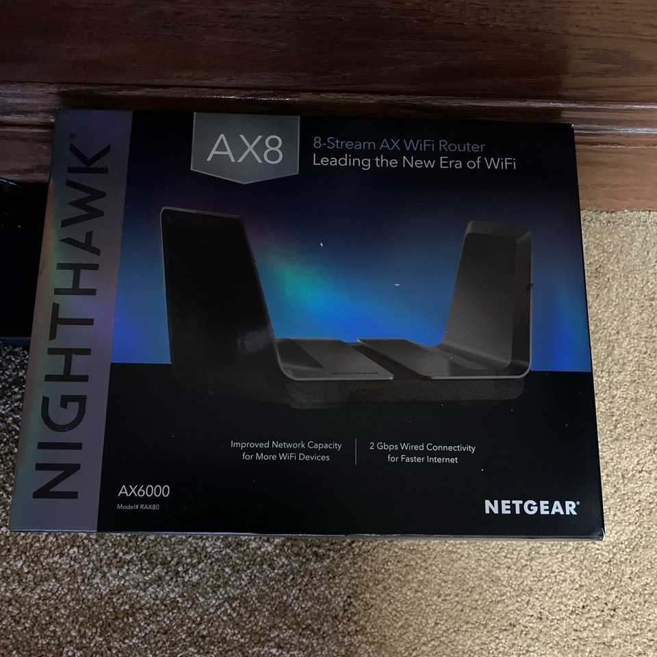 Netgear Nighthawk AX8 8-Stream AX6000 Wi-Fi 6Router - RAX80-100NAS | eBay