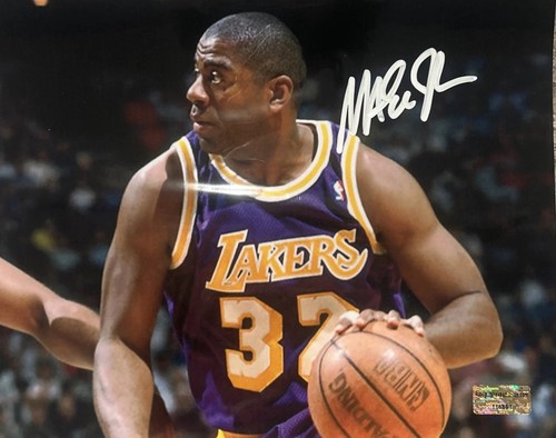 Magic Johnson Autographed 8x10 Photo With COA Hologram Lakers Legend ...