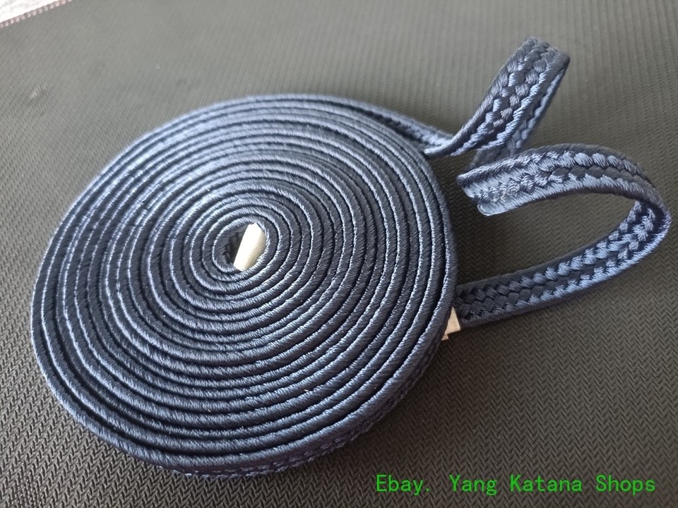 Dark Blue Silk Ito Thick Sageo Cord Rope for Japanese Samurai Sword ...