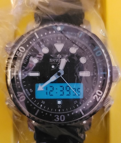 Invicta 48367 Arnie Stainless Ana-Digi Dual Time Watch | eBay