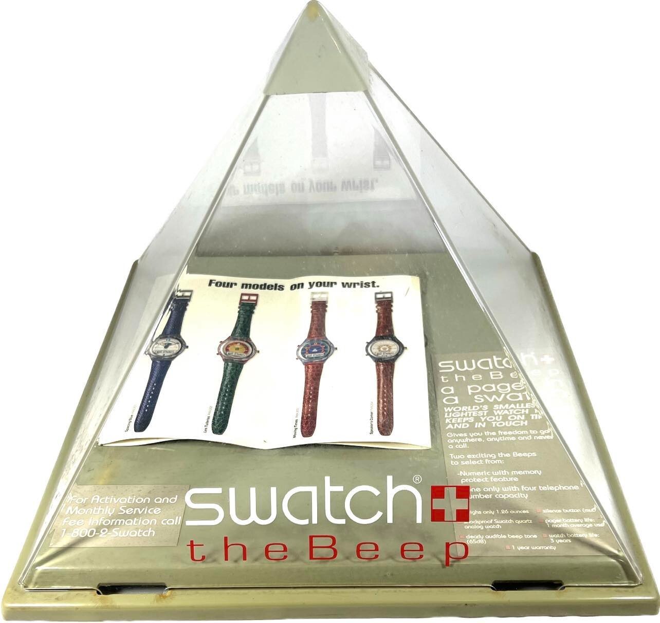 Swatch Watch The Beep Pyramid Authorized Dealer Displ… - Gem