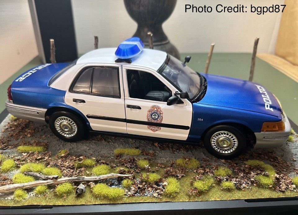 1/18 Scale Model Blue Federal Vista Lightbar Kentucky Mass State Police ...