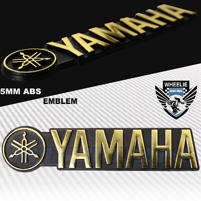 4.75"ABS 5MM THICK EMBLEM DECAL LOGO+LETTER TANK STICKER FOR YAMAHA ...
