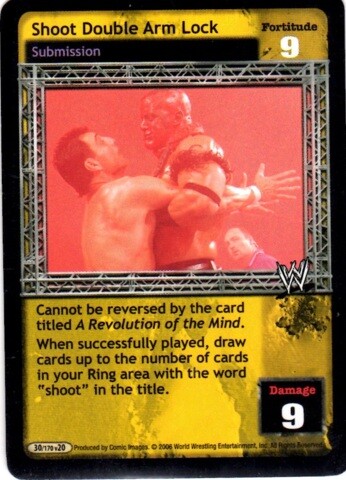 WWE: Shoot Double Arm Lock [Played] card type Submission Raw Deal ...