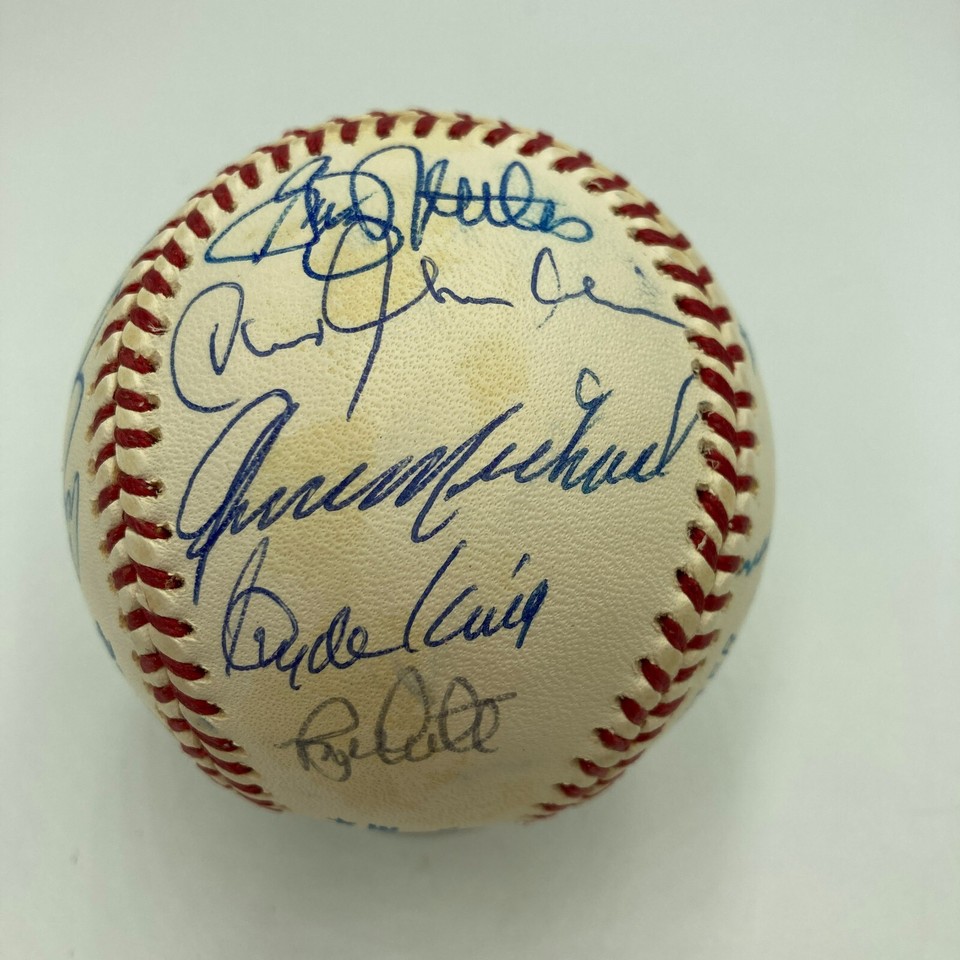 1978 Yankees World Series Champs Team Signed Baseball JSA COA | eBay