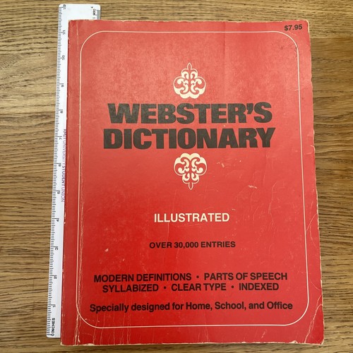 Websters Dictionary illustrated 1977 soft cover Vintage | eBay Australia