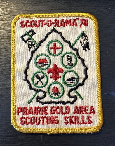 Scout-O-Rama ‘78 - Prairie Gold Area -Scouting Skills Rectangular Patch ...