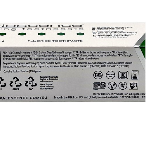 12x ULTRADENT OPALESCENCE Whitening Toothpaste Zahncreme Cool Mint ...