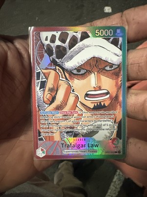 One Piece Card Trafalgar Law Leader OP01-002 Parallel Alt Art ENGLISH ...