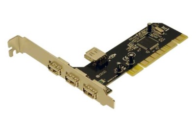 Syba SD-NECU2-3E1I 4-Port ( 3-Int + 1-Ext ) USB 2.0 PCI Card NEC ...