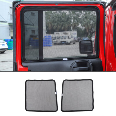 Front Side Window Sunshade Bug Insect Screen Mesh for Jeep Wrangler JK ...