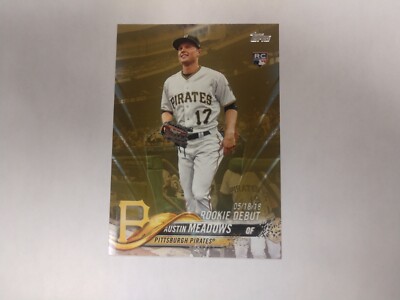 2018 Topps Update #US130 Austin Meadows rookie debut Gold RC card 511/ ...