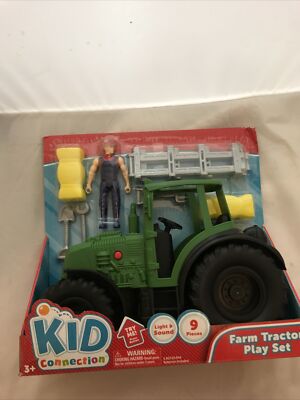 Kid Connection Farm Tractor Play Set Start Up Sound With Lights 9 ...