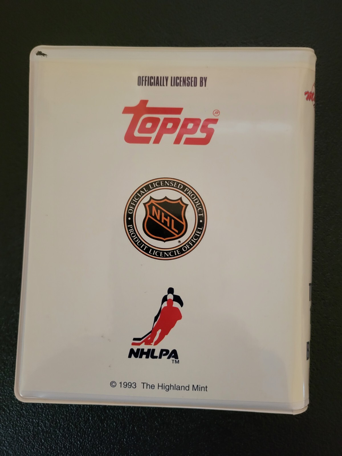 1992 TOPPS THE HIGHLAND MINT ERIC LINDROS LTD MINT CARD 1641 OF 3000 ...