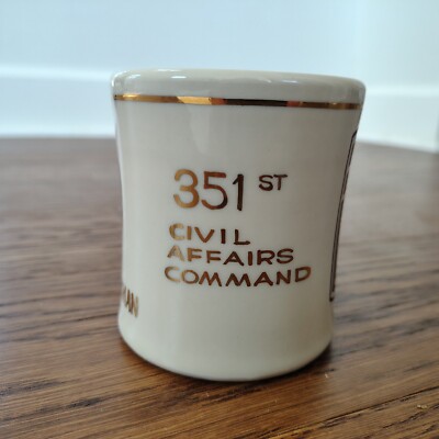 Brigadier GENERAL RESTAURANT WARE COFFEE MUG 351st CIVIL AFFAIRS ...