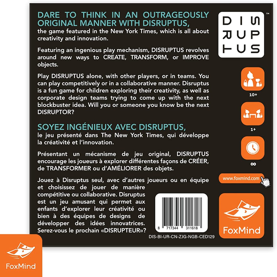 FoxMind Games: Disruptus, Mind Card Dice Game, Fun and Exciting ...