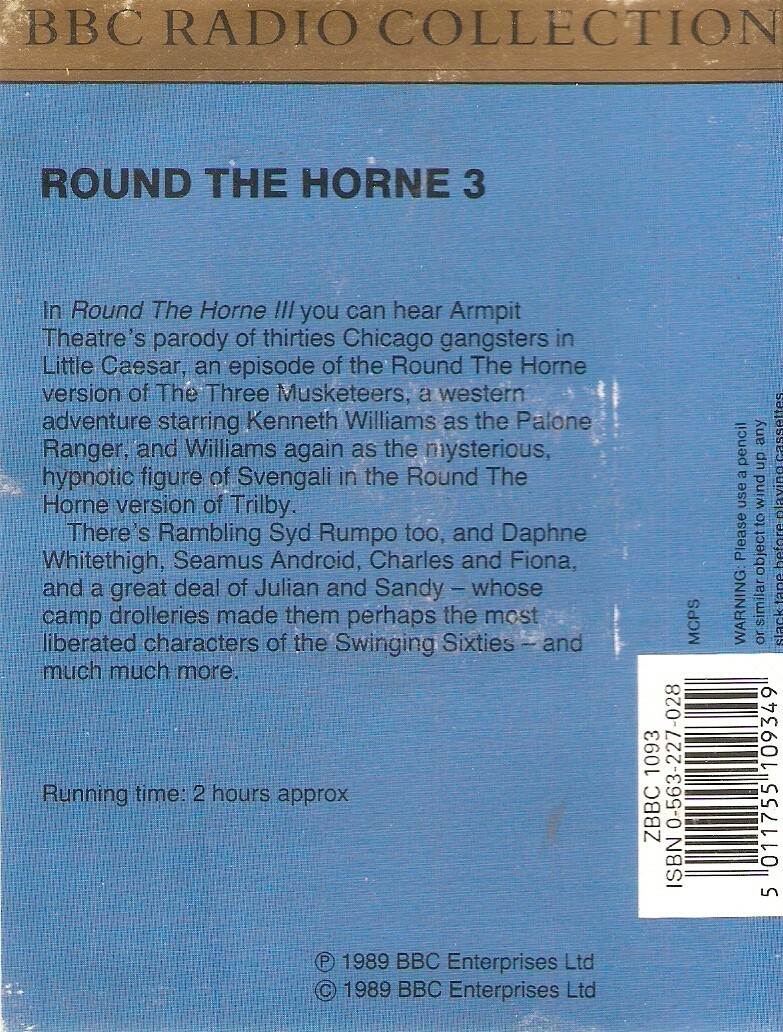 Round The Horne 3 Comedy Show Radio Collection Classics 2 Cassettes for ...