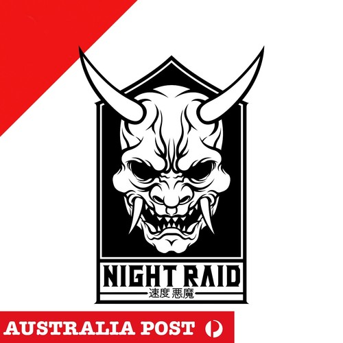Oni Mask Japan Night RAID JDM Car Decal Stickers | eBay Australia