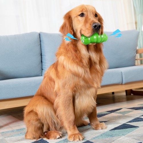 Dog Chew Toys Squeaky Puppy Teeth Chew Toy for Aggressive Chewers ...
