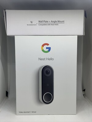 Google Nest Hello Smart Wi-Fi Wired Video Doorbell (NC5100US), Angle ...