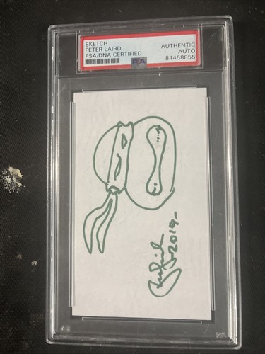 Peter Laird Teenage Mutant Ninja TMNT Raphael Signed Auto Sketch Card ...
