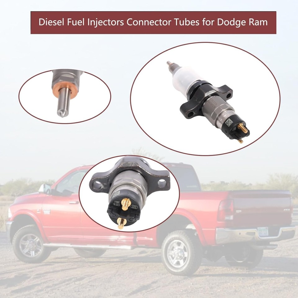 Diesel Fuel Injectors Connector Tubes Fit Dodge 04-09 Diesel Ram 5.9L ...