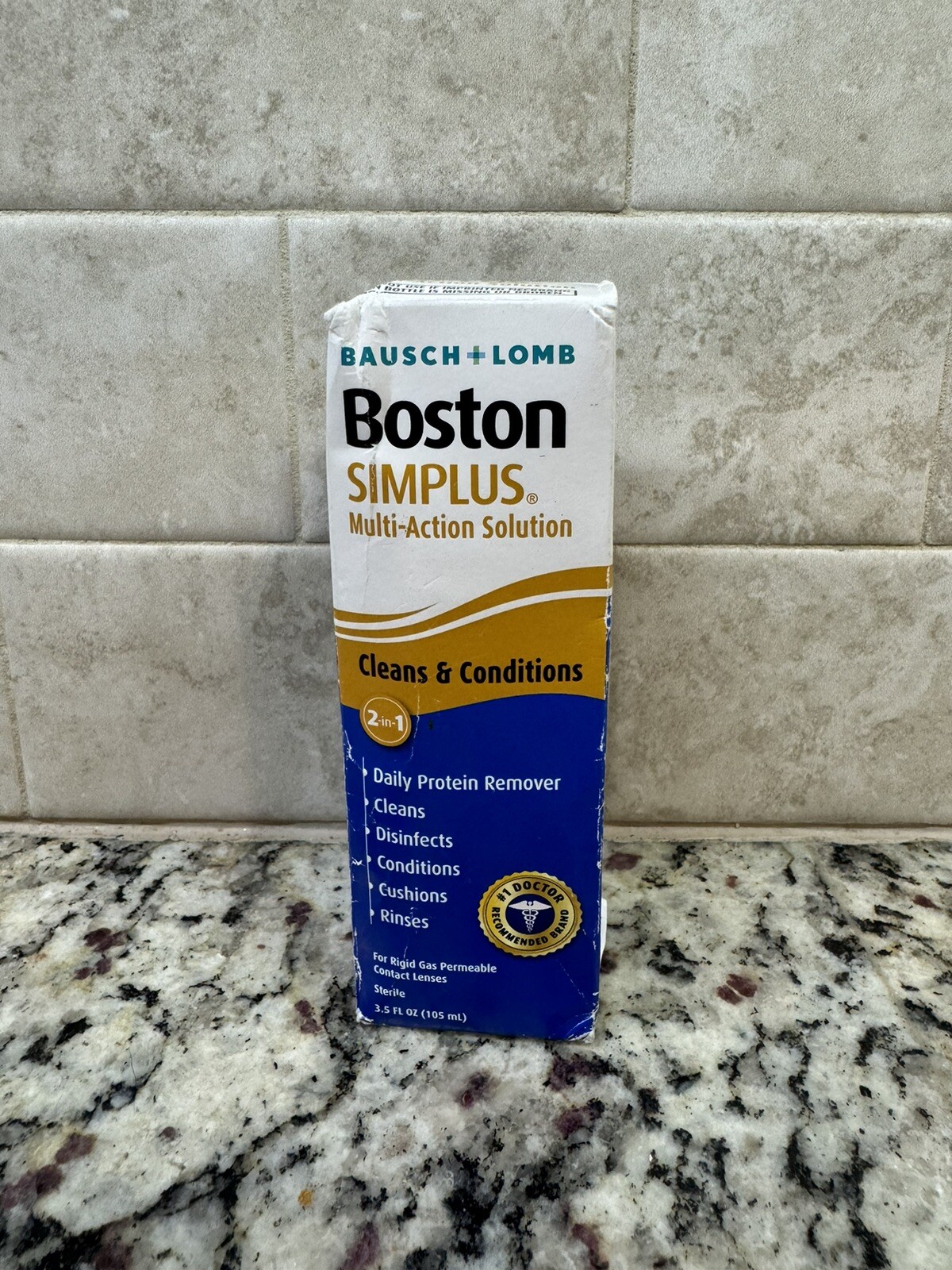 Boston Simplus Multi-Action Solution by B & L-- 3.5 fl oz--EXP: 5/27 ...