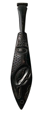 Antique Northwest Coast Haida Tlingit Ceremonial Carved Wooden Dance ...
