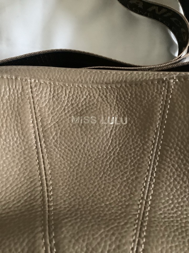 Miss Lulu Leather Cross Body Bag Caramel Brown | eBay UK