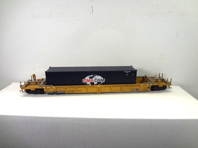 HO SCALE DTTX 48' STAND ALONE CONTAINER CAR w/CONTAINER #25003 Knuckles ...