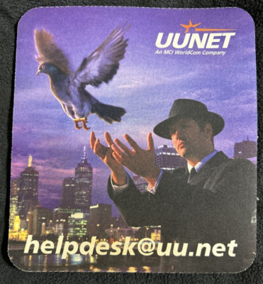 UUNET MCI WORLDCOM - Mousepad - 8” X 8.5” - Vintage Corporate ...