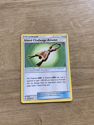 Pokemon ISLAND CHALLENGE AMULET Sun & Moon Cosmic Eclipse 194/236 NM ...