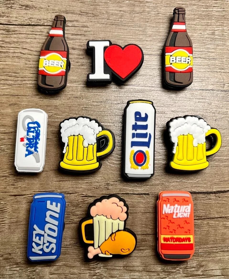 10pc Alcohol Beer Drink Brand Shoe Charms for Crocs | eBay