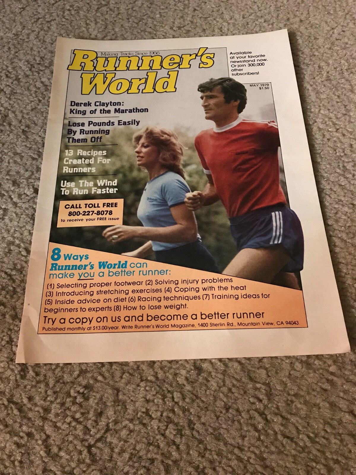Vintage May 1979 RUNNER'S WORLD MAGAZINE Promo Print Ad 1970s RARE | eBay