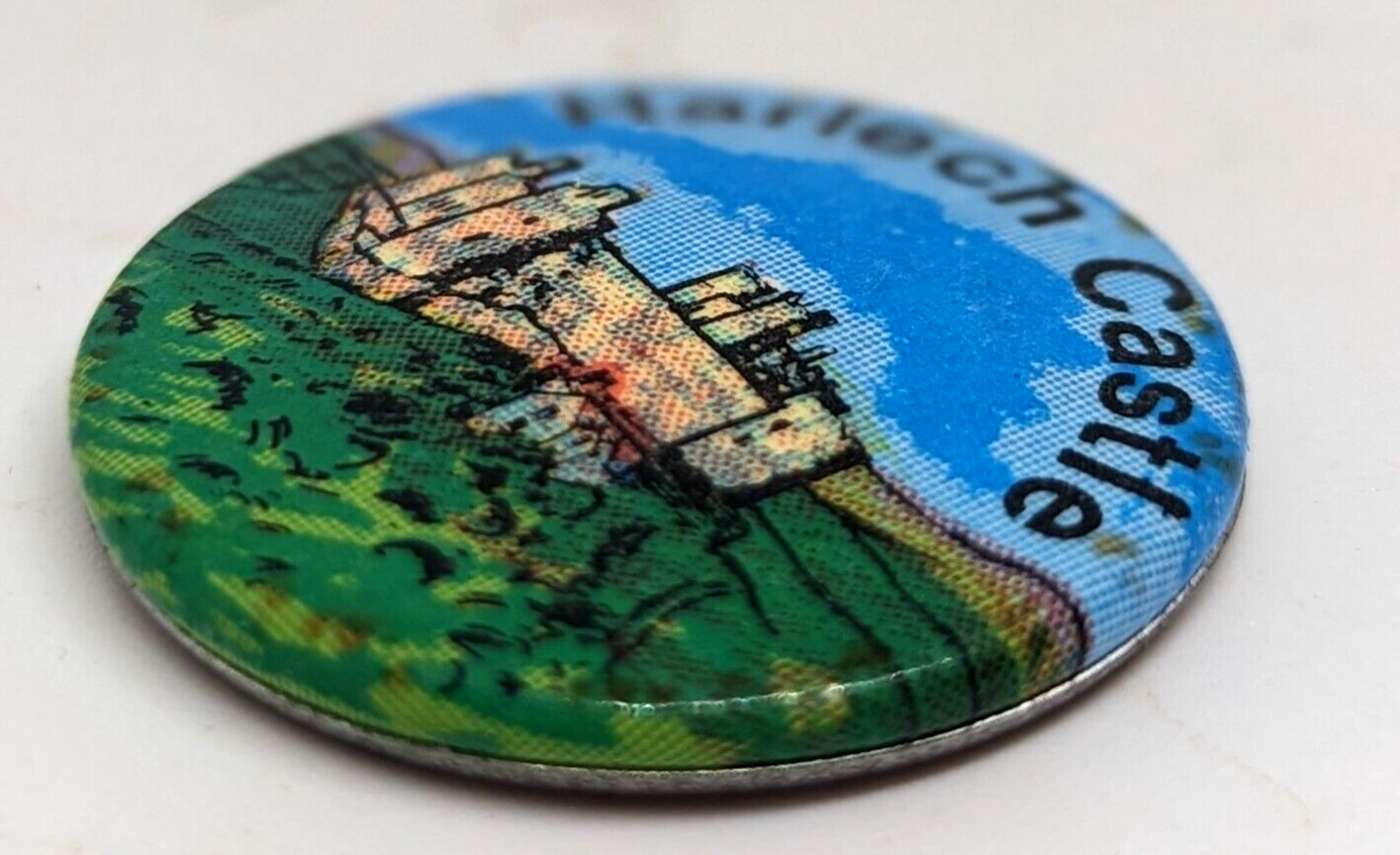 Vintage HARLECH CASTLE Gwynedd Wales Medieval 1960's Badge Pin (P1782 ...