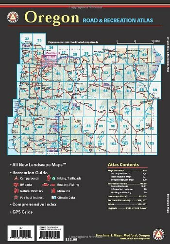 Oregon Benchmark Road & Recreation Atlas by National Geographic Maps ...