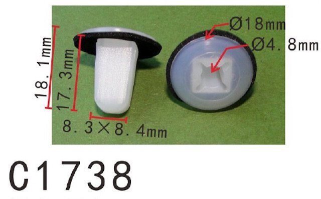 20pcs rear fender , rear light Retainer Clip Fit For Hyundai 8691022000 ...