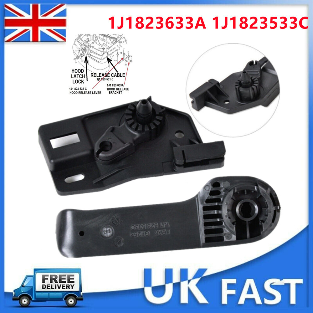 Car Hood Latch Release Grip Handle+Bracket For VW Golf Jetta Beetle ...