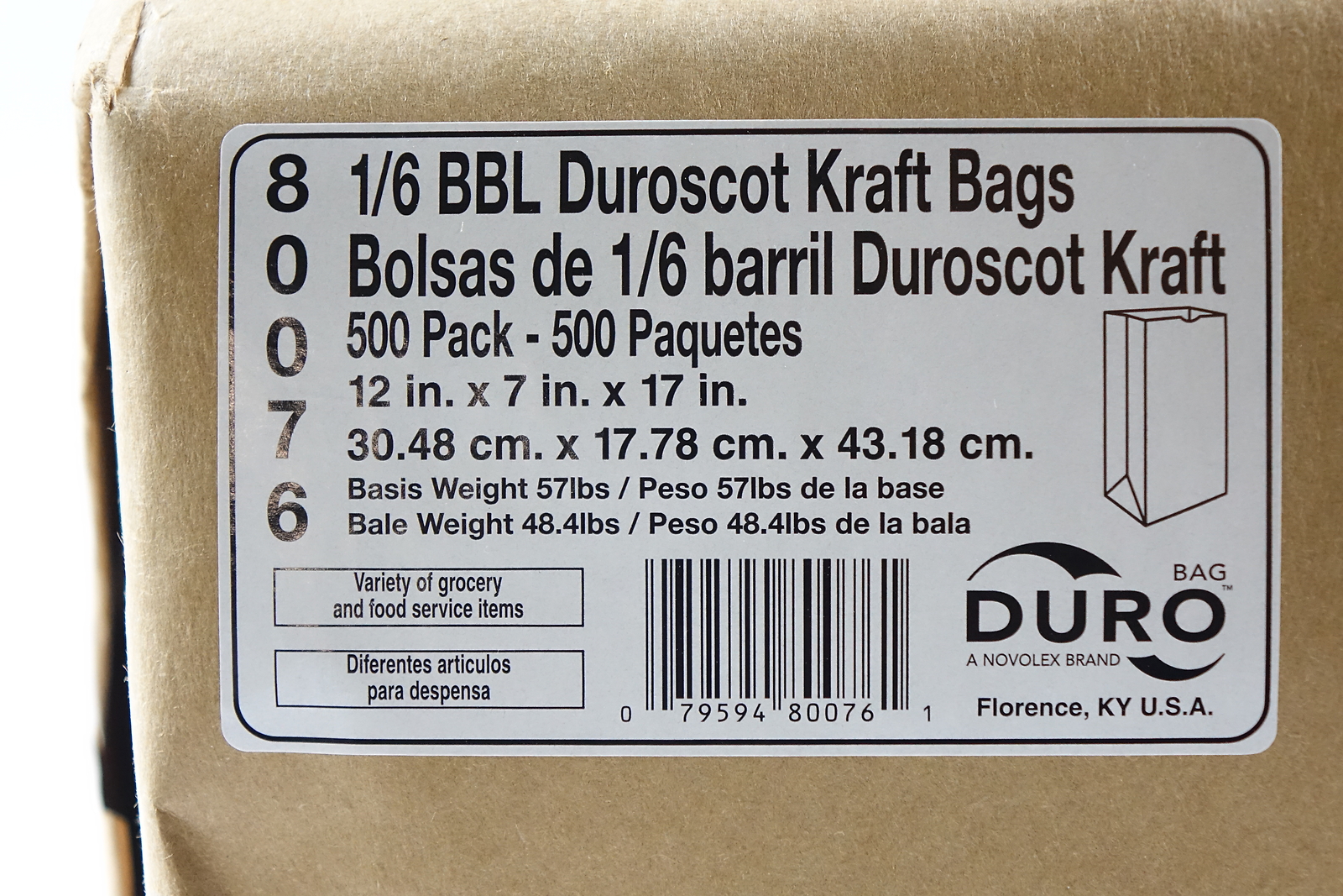 Duro+80076+Grocery+Paper+Bags+-+500+Count for sale online | eBay