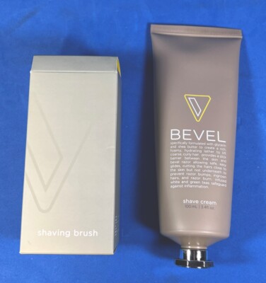 BEVEL Shave Cream 3.4 oz, And Shaving Brush BRAND NEW | eBay