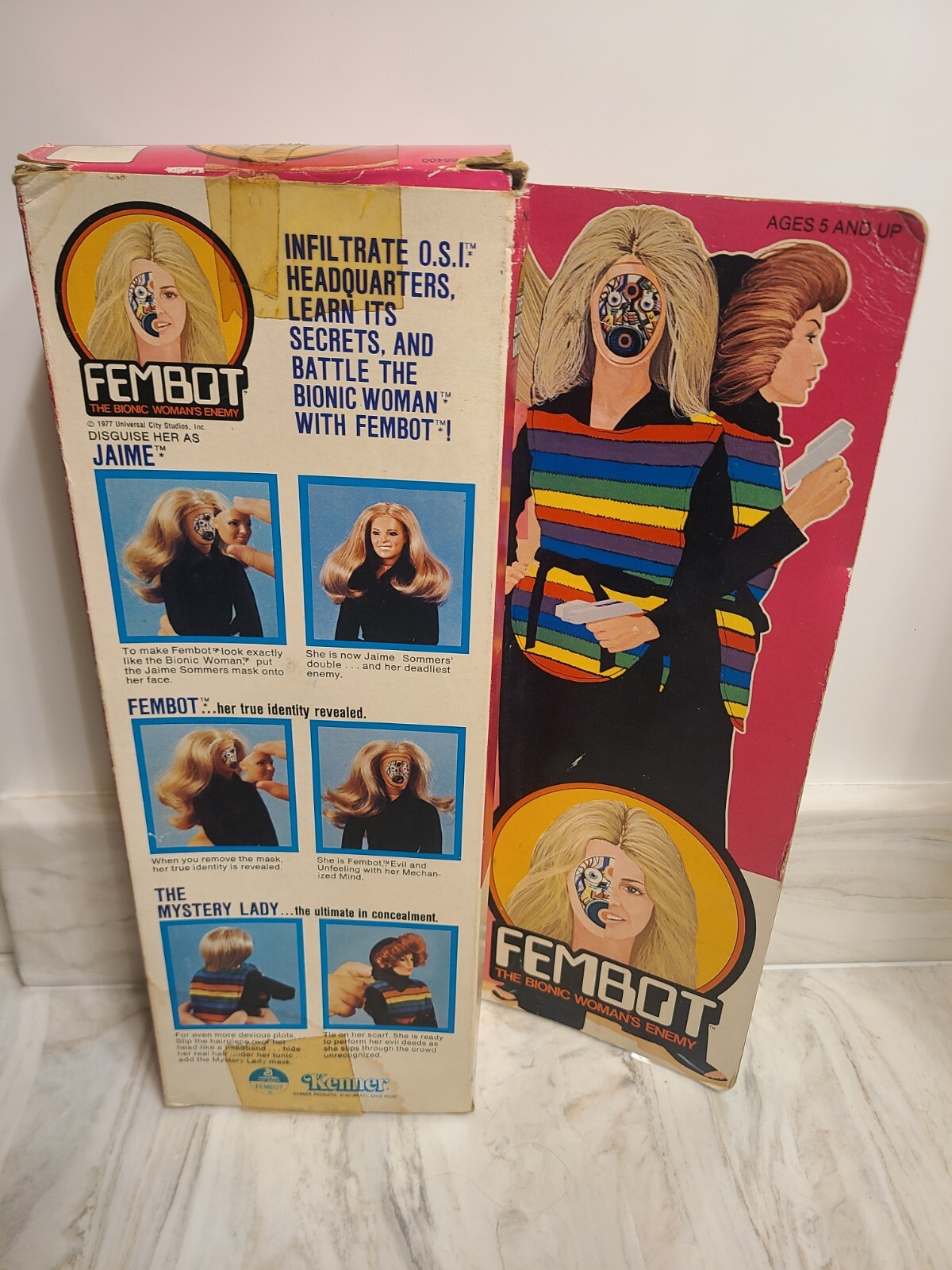 Kenner 1977 FEMBOT Bionic Woman’s Enemy Six Million Dollar Man *See ...